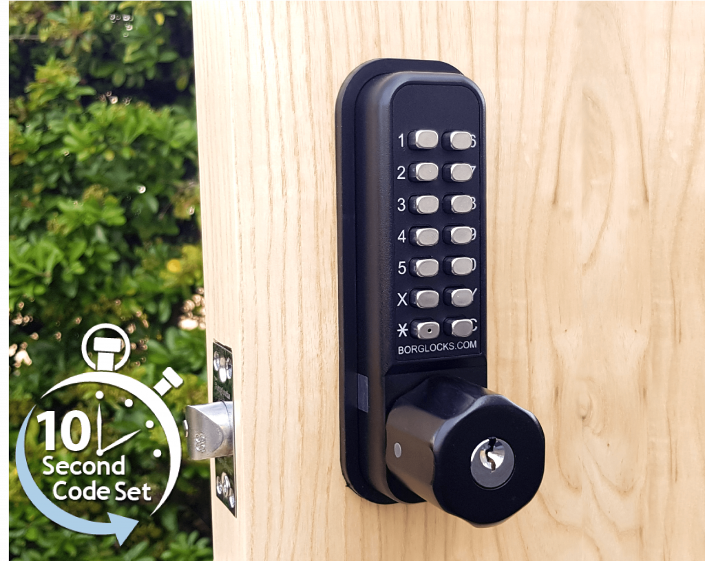 Borg BL2701ECP MG PRO mechanical gate lock with keypad and 60mm latch ...