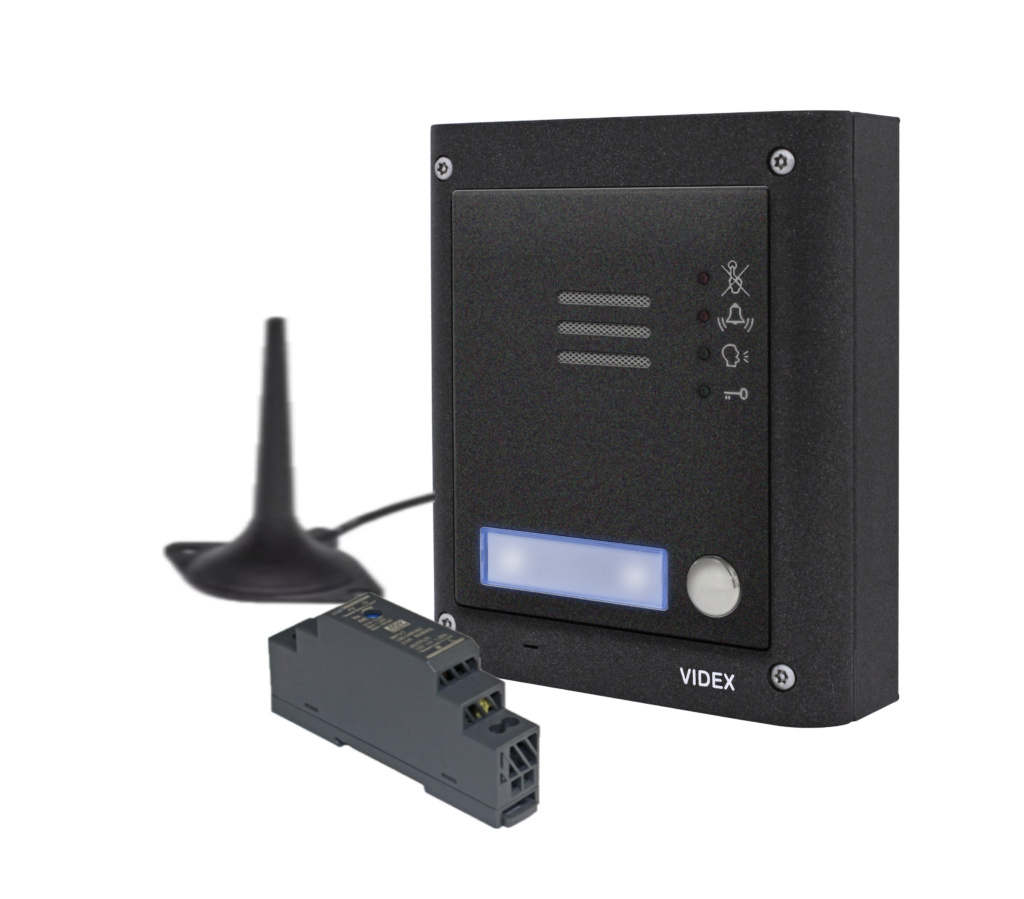 Videx GSM4K-1S/BL/4G One station surface 4G GSM intercom without keypad ...