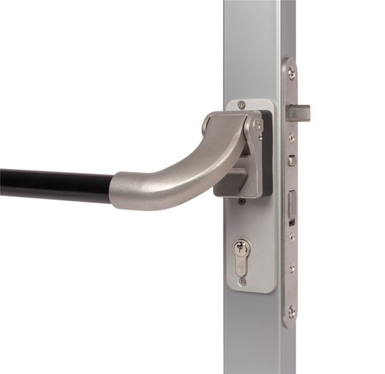 Locinox PUSHBAR-H-1400 Aluminium push-bar for insert locks | Rolling Center